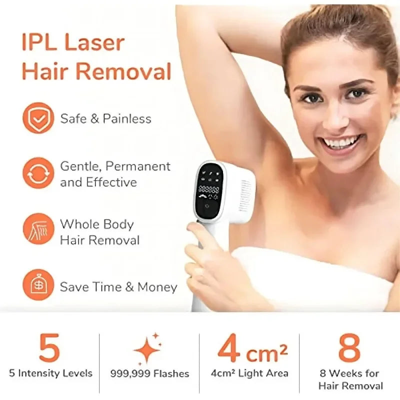 IPL Laser Ice Cool Painless Full Body Bikini Arm Legs Upper lips ...